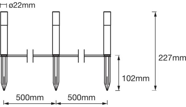 Ledvance - Rozšiřovací SADA 3x LEDRGBWVenkovní lampa SMART 3xLED/1,9W/230V Wi-Fi