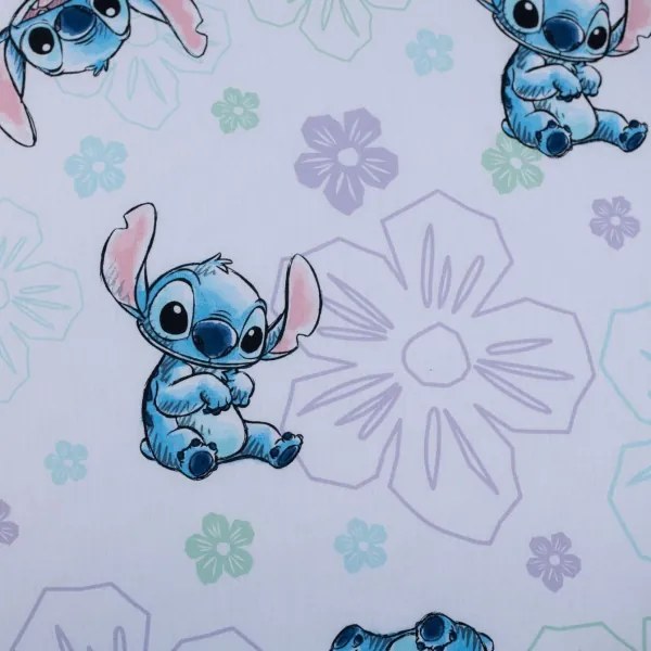 Jerry Fabrics Prostěradlo Lilo and Stitch Ohana White 90x200x25 cm