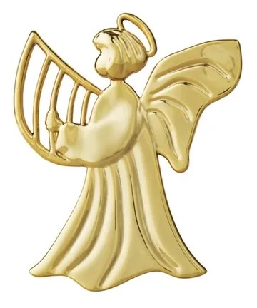 Vánoční ozdoba Harp Angel Gold 7 cm Rosendahl