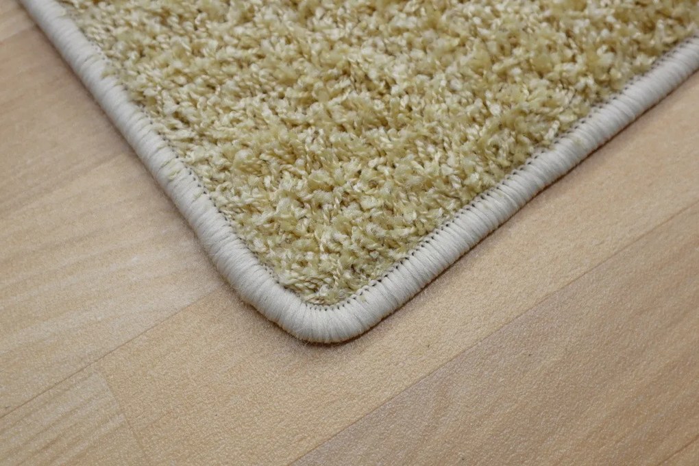 Vopi, Kusový koberec Color shaggy béžový, 60x110, béžová, ložnice
