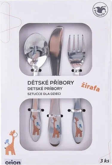 Sada dětských nerezových příborů ŽIRAFA