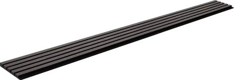 Dřevěné lamelové akustické panely 20,1 × 240 cm pro moderní nástěnný dekor Černý dub
