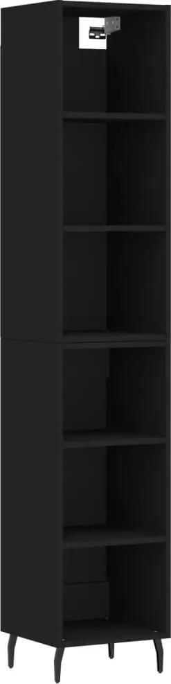 vidaXL Skříň highboard 34,5x32,5x180 cm kompozitní dřevo [3189846] Barva: Bílá