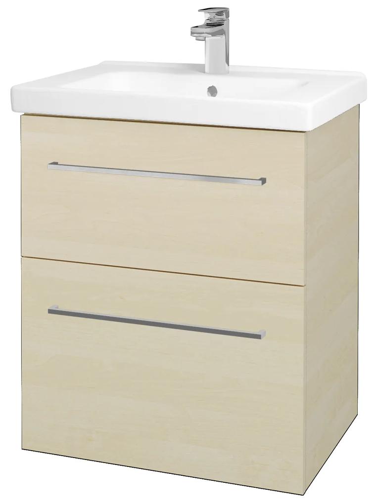 Dřevojas Koupelnová skříň BIG INN SZZ2 65 Varianta: N01 Bílá lesk / Úchytka T01 / L01 Bílá vysoký lesk