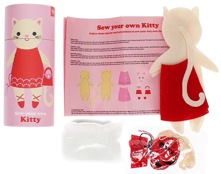 Kreativní sada Sew Your Own Cat – Rex London Biano.cz