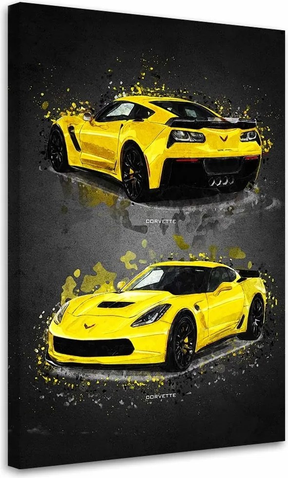 Obraz Canvas Superauto Auto Corvette 70x100