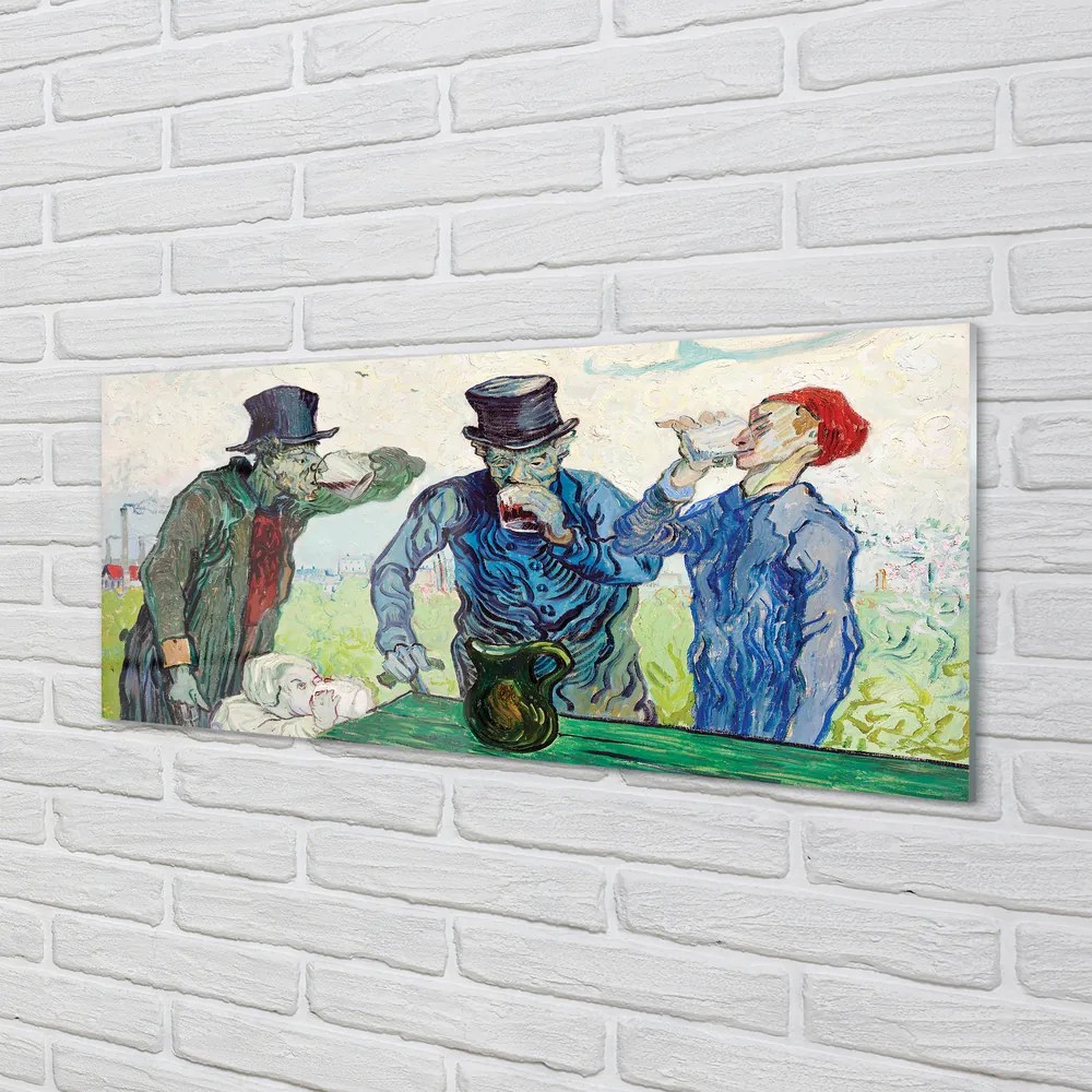 akrylový obraz Umění muži setkání 120x60 cm