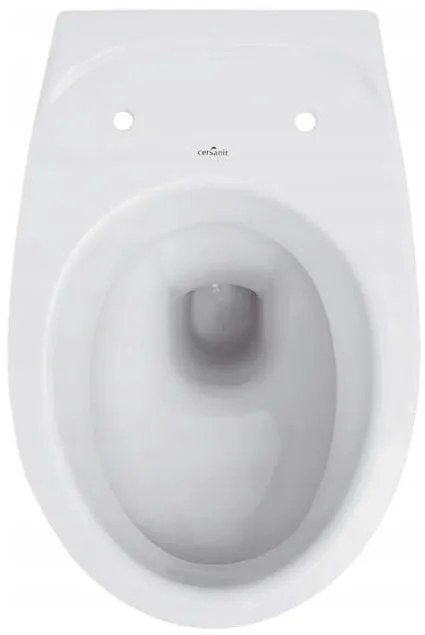 Cersanit DELFI - závěsná wc mísa + antibakteriální sedátko z duroplastu, bílá, K97-133