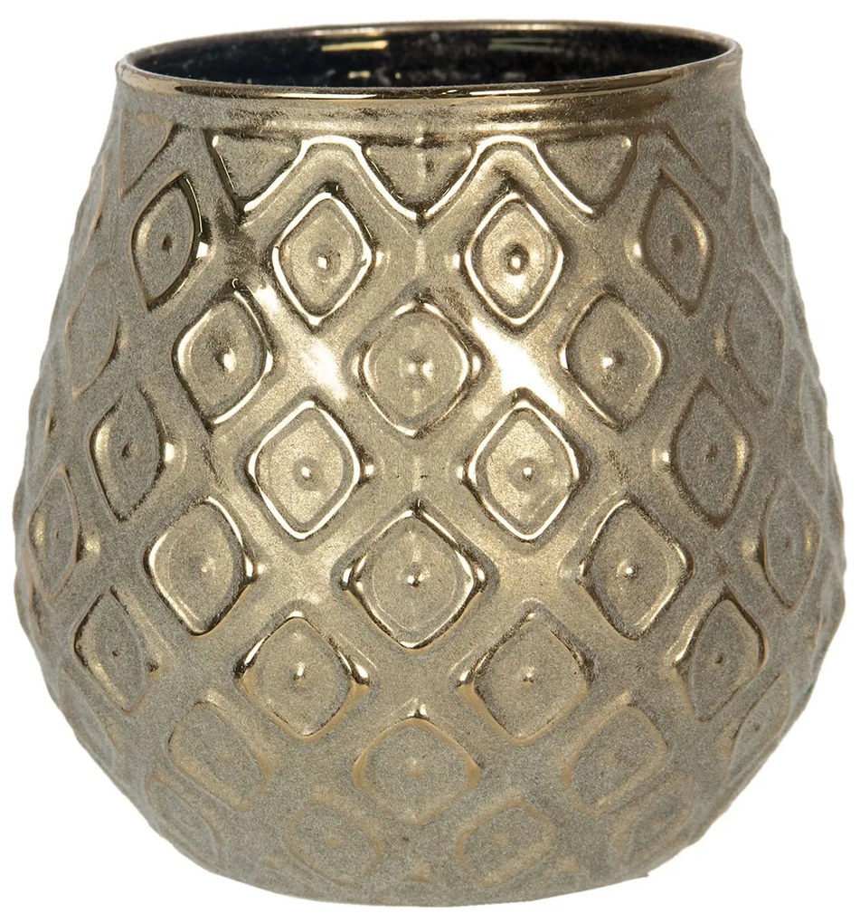 Kovový zlatý svícen na čajovou svíčku - Ø 10*10 cm