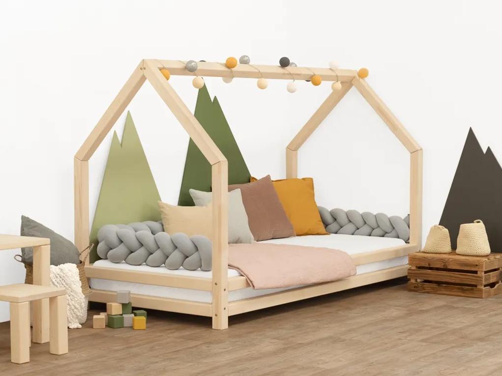 Benlemi Dětská postel domeček FUNNY Zvolte barvu: Bílá, Zvolte rozměr: 80 x 180 cm