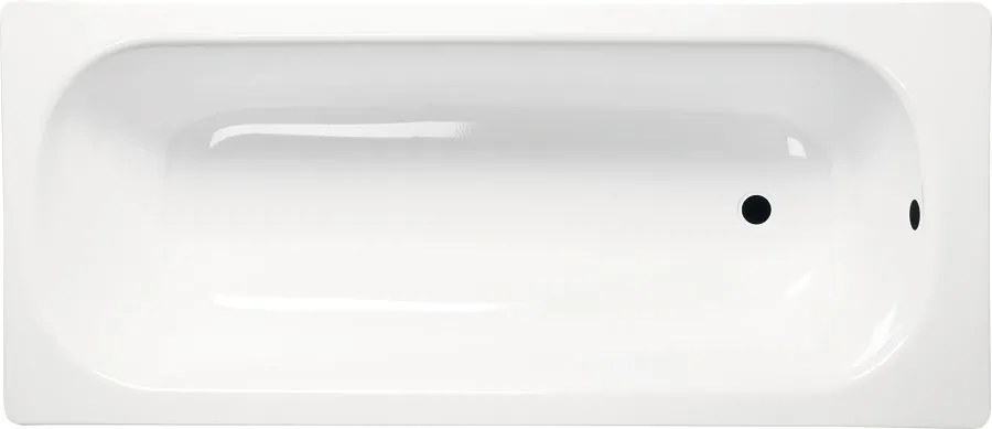 AQUALINE - Obdélníková smaltovaná vana 160x70x38cm, bílá (V160x70) Aqualine