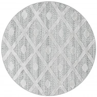 Ayyildiz koberce Kusový koberec Pisa 4707 Grey kruh - 120x120 (průměr) kruh cm