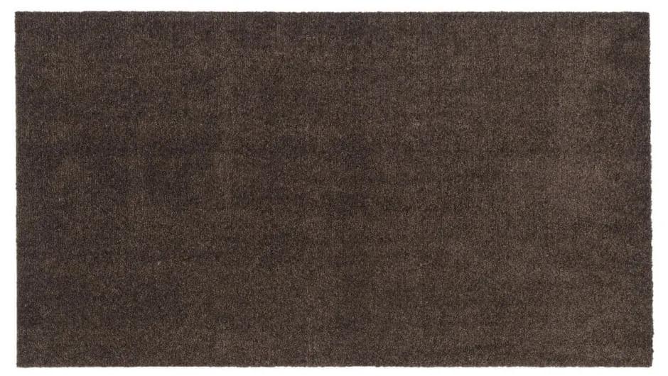 Tmavě hnědá rohožka tica copenhagen Unicolor, 67 x 120 cm