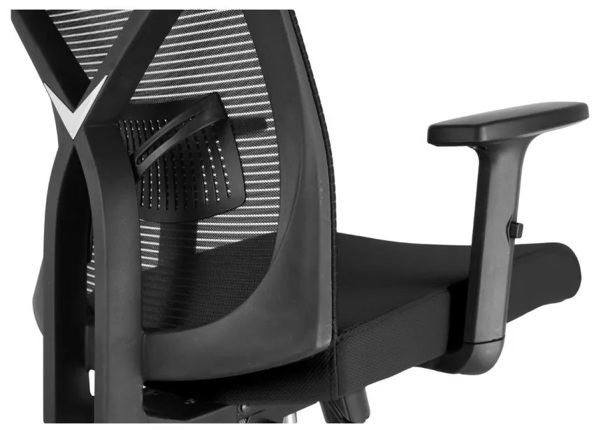 Kancelářská ergonomická židle Neoseat ZERA — černá, nosnost 150 kg