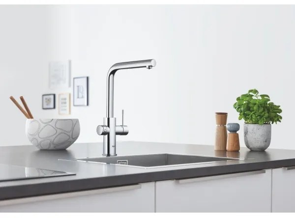 GROHE 31539000 - Dřezová baterie BLUE HOME L-výpusť lesklý chrom