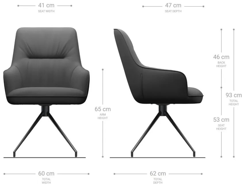 Jídelní židle Zelia-Flex křížová podnož zúžená nerezová ocel samet