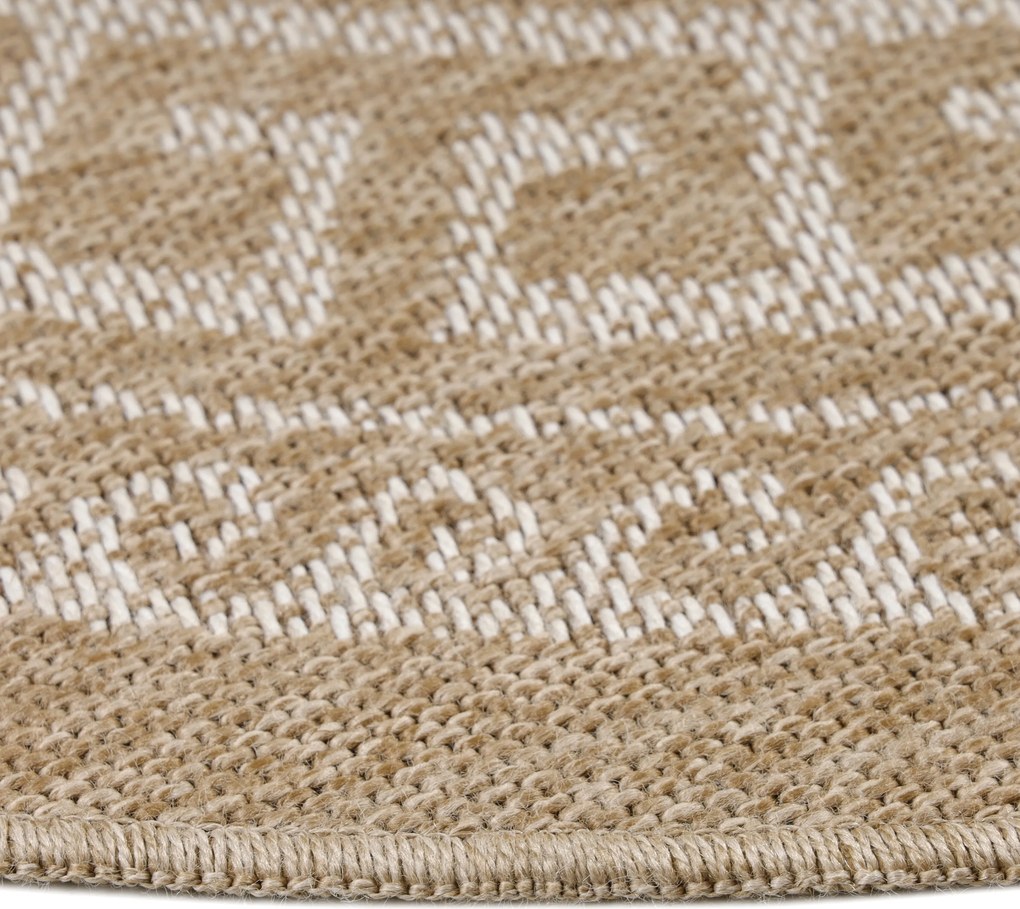 Ayyildiz, AKCE: 160x160 (průměr) kruh cm Kusový koberec Comilla 887 Beige kruh, béžová, chodba / předsíň