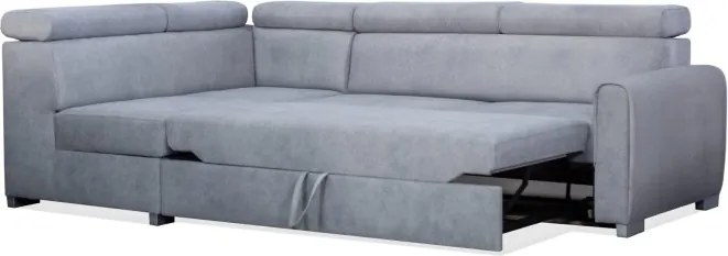 Rozkládací rohová sedačka COMBO 253x156 - výběr potahové látky levý roh Seal 37 - zelená