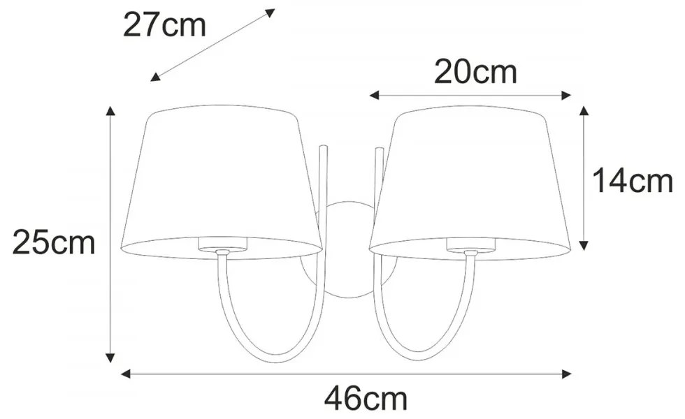 Nástěnné svítidlo K-4338 z řady SASTO