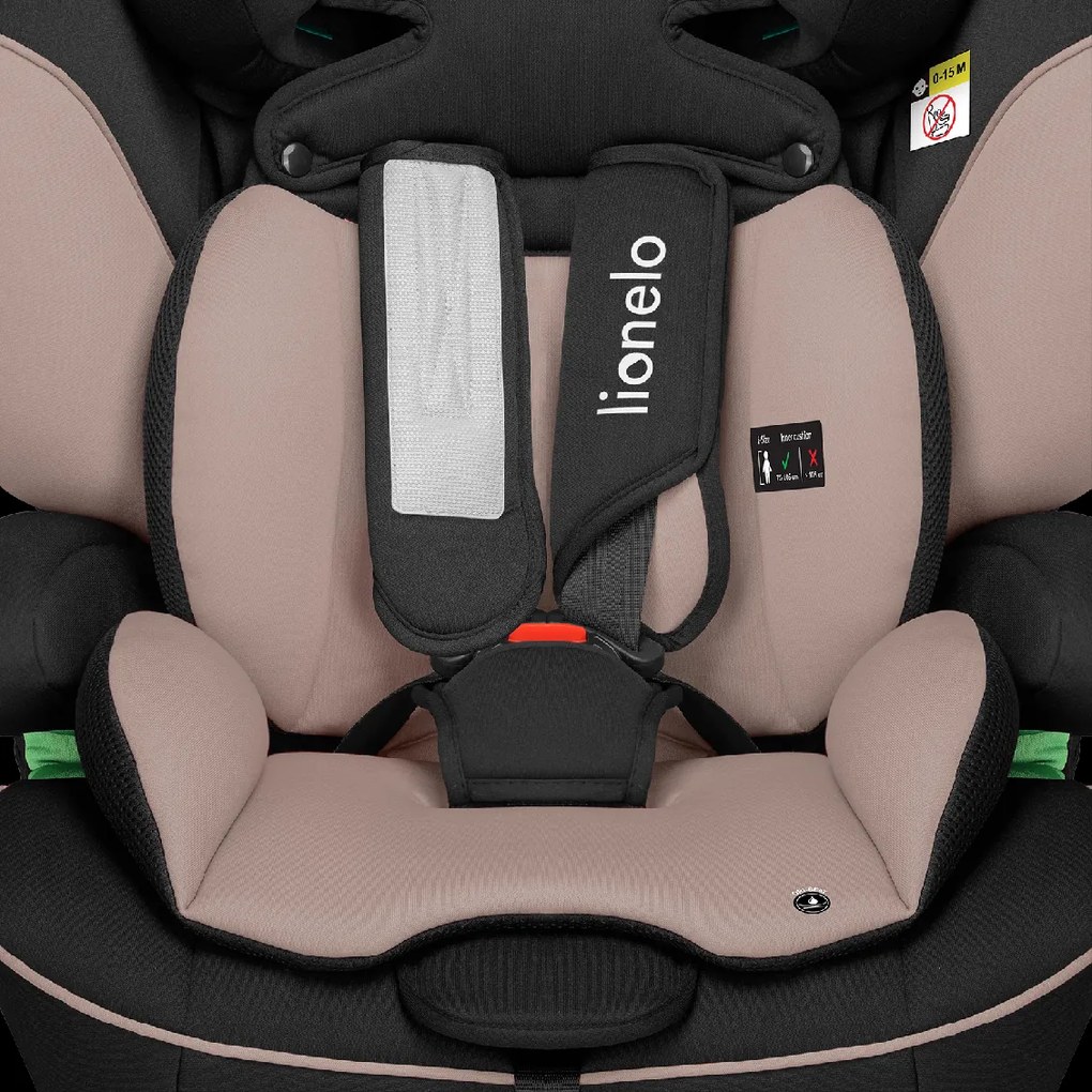 Autosedačka Lionelo Levi I-Size 76 - 150 cm Farba: Sporty Black