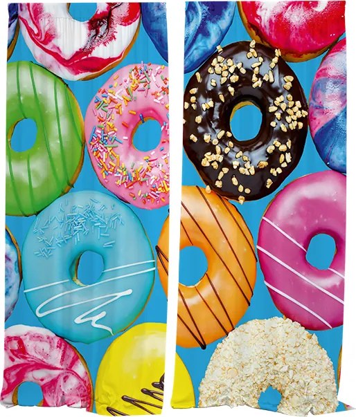 IMPAR Závěsy Donuts (Rozměr : 140x250, Materiál: Interlock)