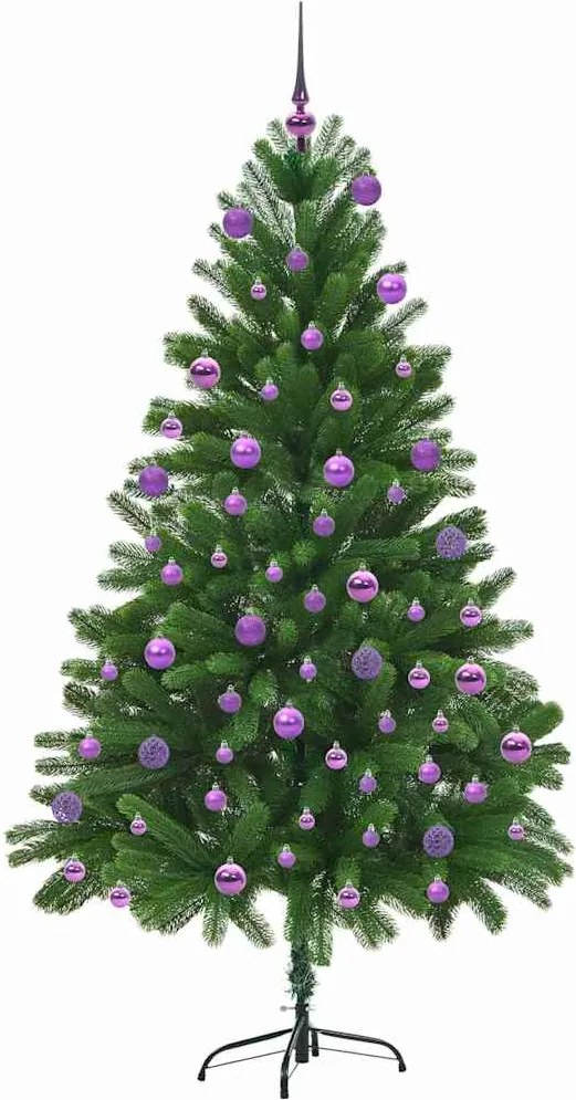 Vánoční stromeček s 300 LED diodami s stojanem Zelená 180 cm PE 3396337
