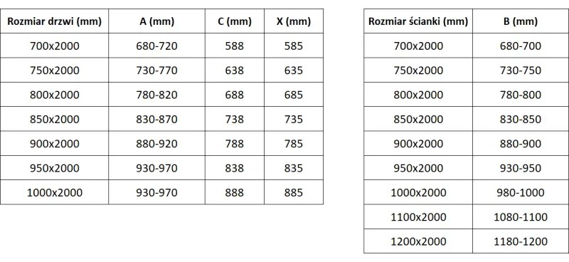 Mexen Exo, sprchový kout s křídlovými dveřmi 80 x 85 cm, 6mm čiré sklo, černý profil, 817-080-085-70-00