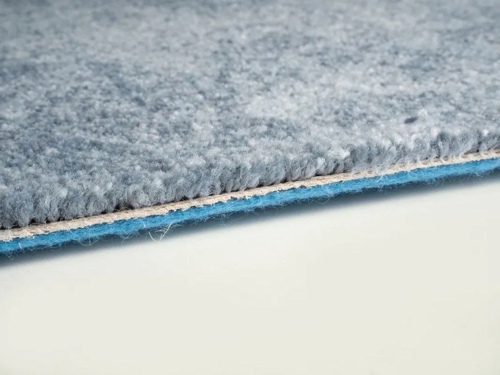 Condor Carpets, Metrážový koberec Serena 6672, na míru, šíře 5m, modrá, filc, dětský pokoj