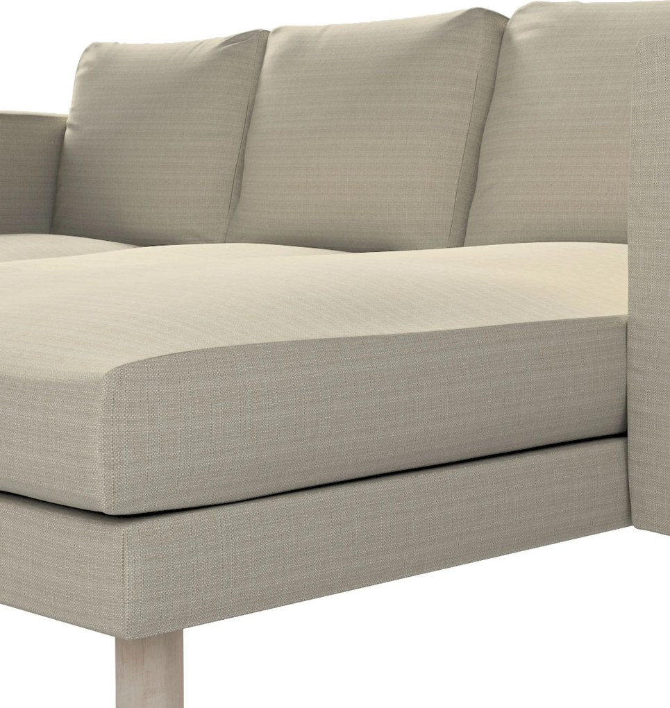 Potah na pohovku IKEA Norsborg 3-místná se šezlongem barva béžová látka pletený vzor