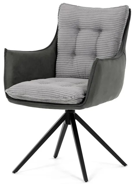 Autronic Jídelní židle DCH-D1345 GREY2 Barva potahu: Šedá