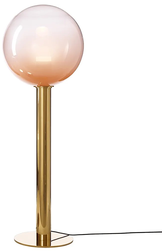 Bomma Phenomena podlahová lampa Ball Barva: Růžová, Barva kování: Zlatá