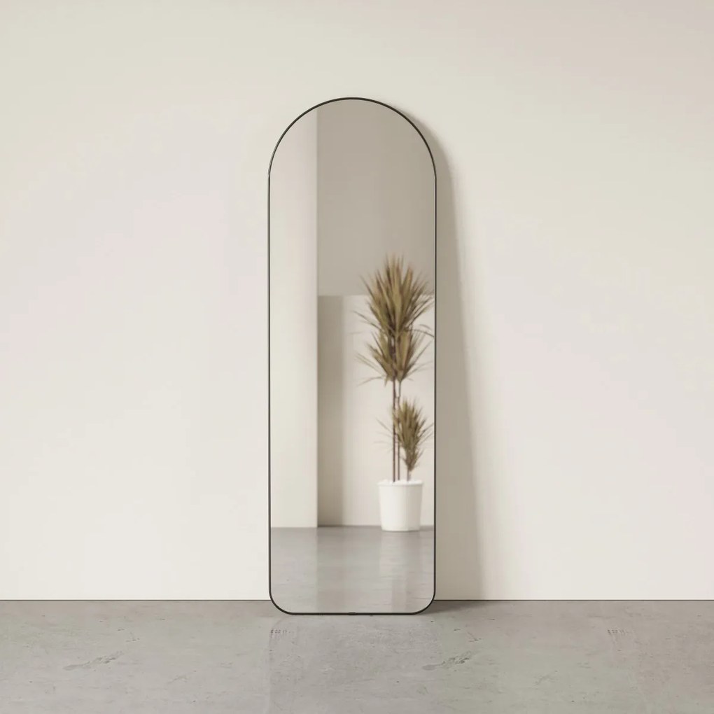 Zrcadlo HUB obloukové 51x157,5 cm stříbrné