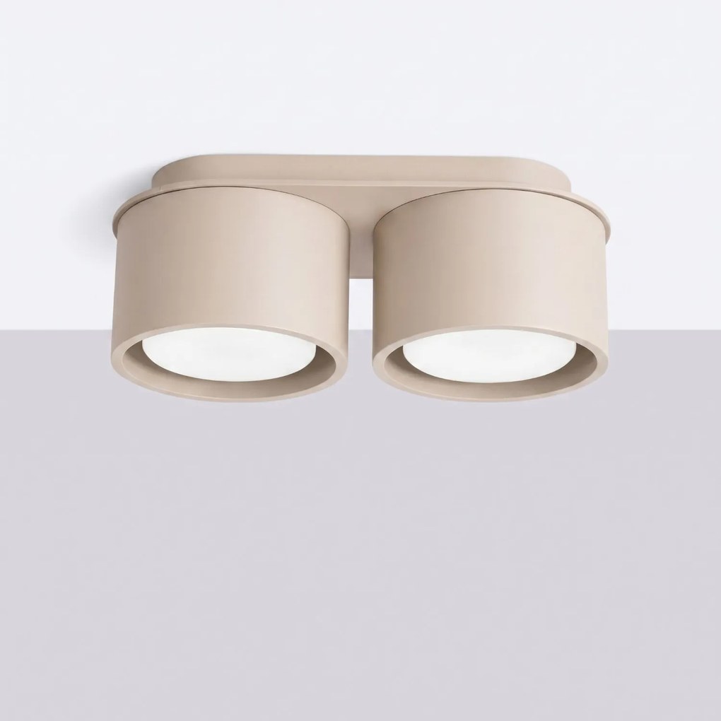 Sollux Lighting Stropní svítidlo MODO 2 šedobéžové GX53