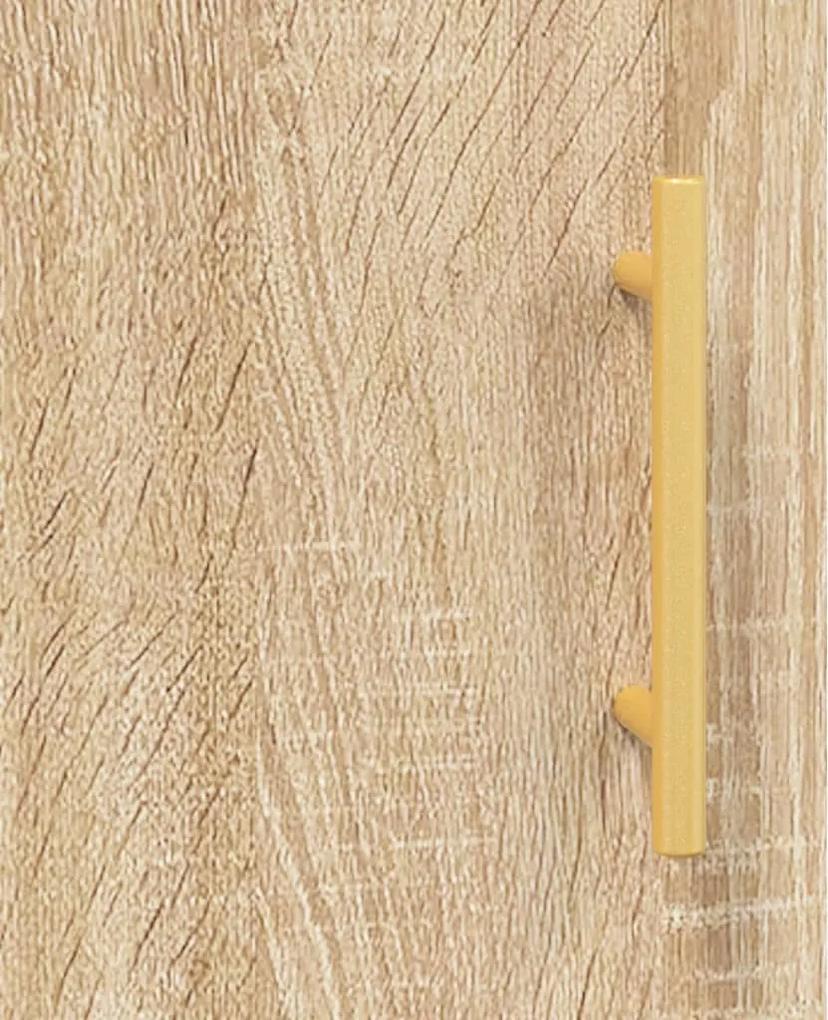 vidaXL Skříň highboard 34,5 x 34 x 180 cm kompozitní dřevo [3199484] Barva: šedá sonoma