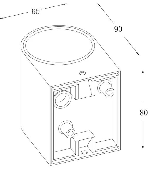 RED - Design Rendl -R12027- LED Venkovní nástěnné svítidlo ZACK LED/3W/230V IP54