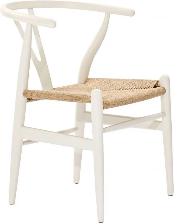 Dřevěná židle Bounce, bílá