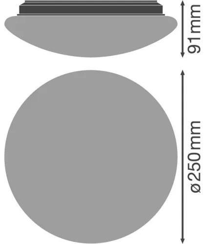LED svítidlo LEDVANCE Surface Circular 250mm 13W/4000K neutrální bílá IP44 s pohybovým čidlem