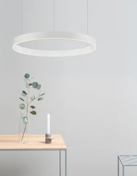 LED lustr Motif 60 bílé stmívatelné