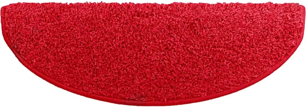 Schodové rohože 10 ks 65 x 21 x 4 cm červené, půlkulaté, velké 149813
