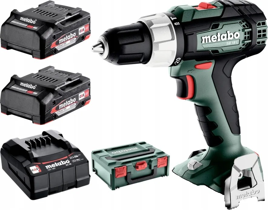 Metabo Aku Šroubovák Aku Sb 18 L v kufru metaBOX 145, nabíječka Sc 30 2 aku