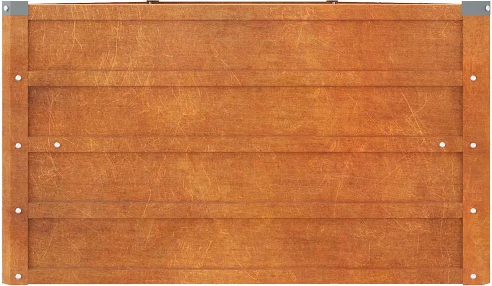 Zahradní vyvýšený záhon rezavý 400 x 80 x 45 cm cortenová ocel 151964