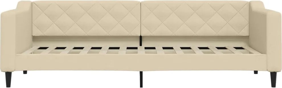 Válenda s matrací krémová 80 x 200 cm textil 3197407