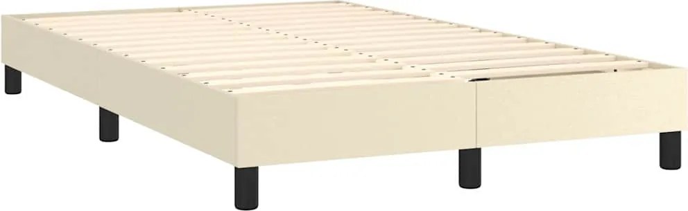 Rám postele s boxspringem krémový 120x200 cm umělá kůže 3120690