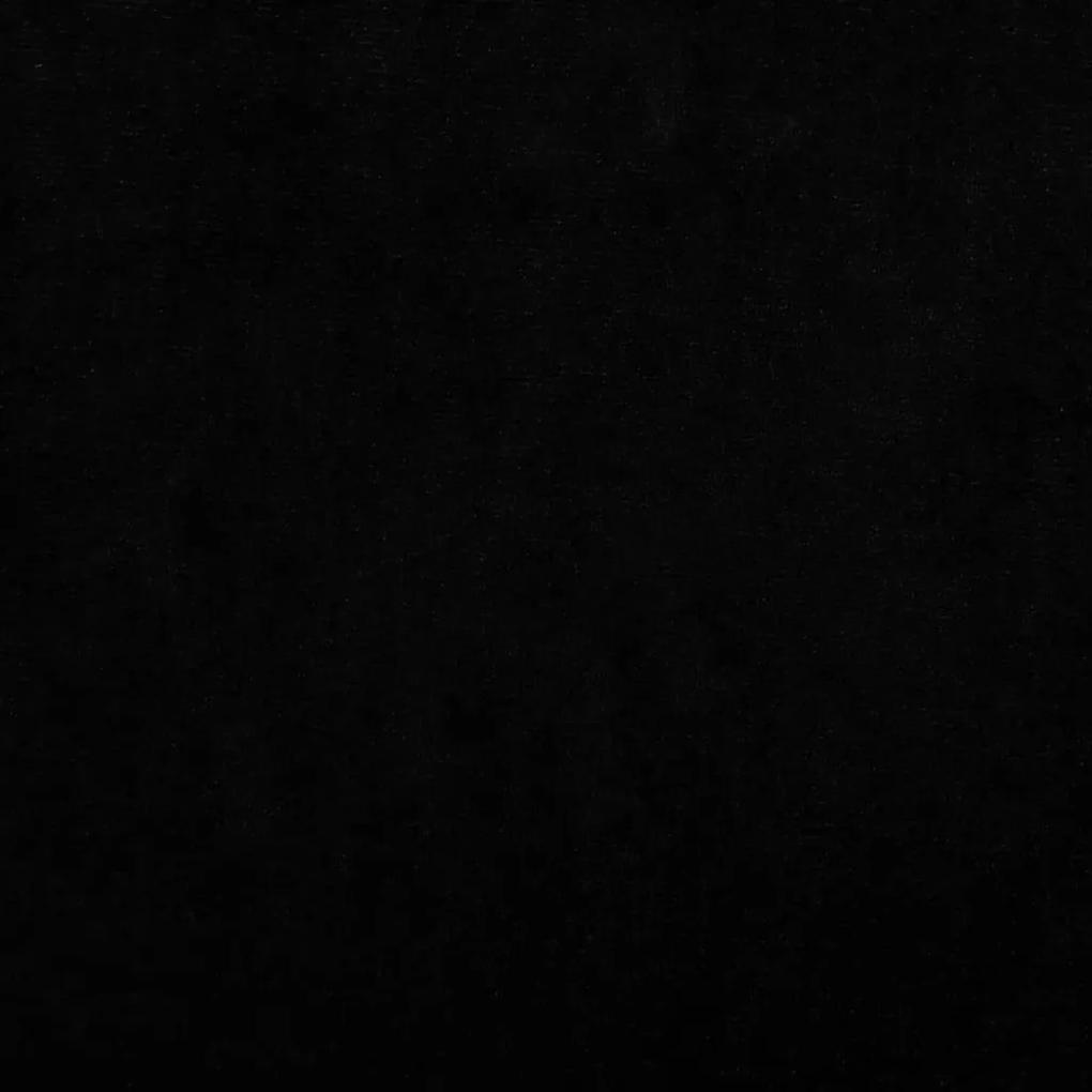 Dětská pohovka černá 70 x 45 x 30 cm samet - Default Title