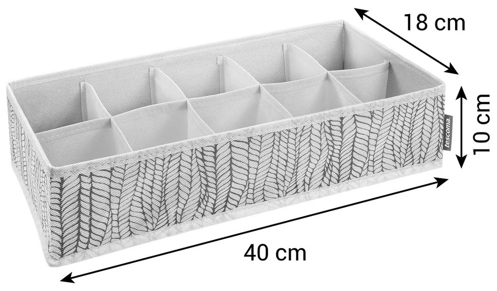 TESCOMA Organizér na ponožky a spodní prádlo FANCY HOME 40 x 18 x 10 cm, cappuccino