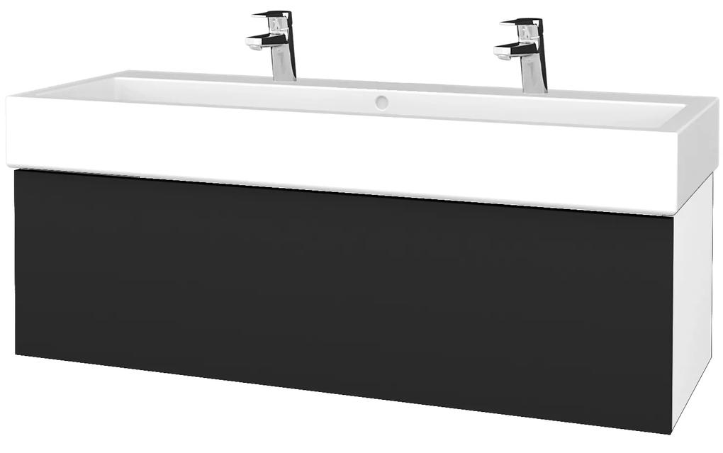 Dřevojas Koupelnová skříňka VARIANTE SZZ 120 Varianta: N01 Bílá lesk / M05 Béžová mat