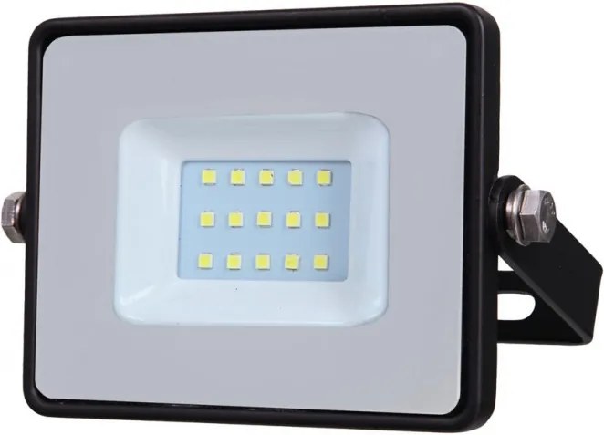 V-TAC LED venkovní reflektor 10W/230V/4000K/800Lm/100°/IP65, černý