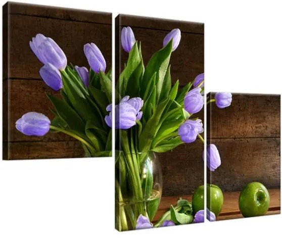 Tištěný obraz Fialová kytice tulipánů 90x60cm 2153A_3L