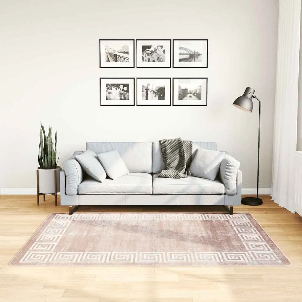 Koberec pratelný 120 x 180 cm béžový 337942