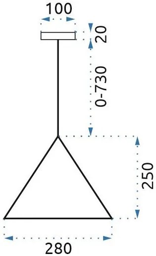 Toolight Stropní lampa visící v industriálním stylu LH2058